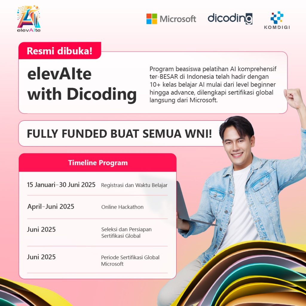 Program Beasiswa Pelatihan AI bersama elevAIte with Dicoding – Teknologi Rekayasa Internet